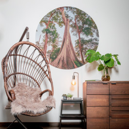 Rond behang met je eigen ontwerp in verschillende formaten. | Drukhoek